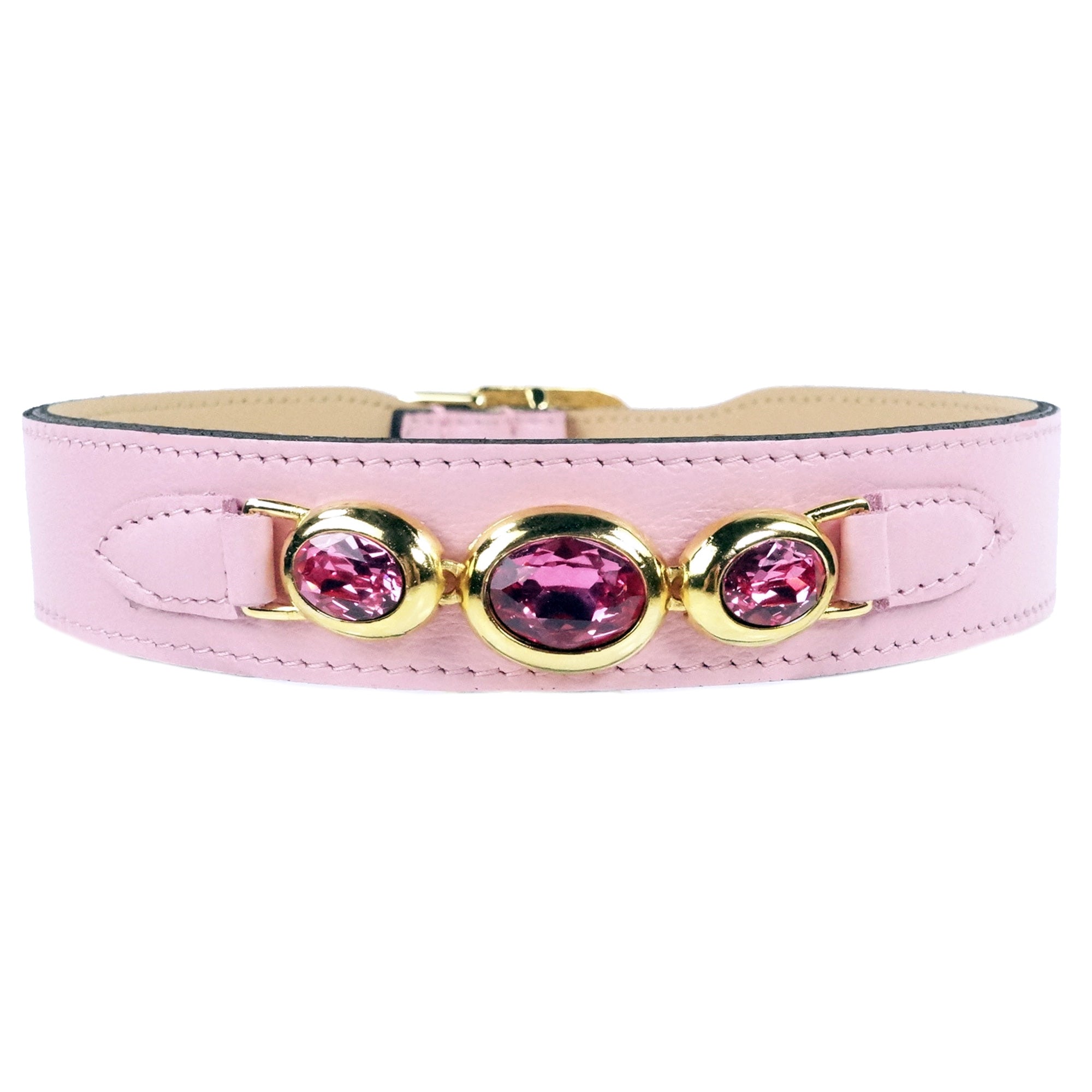 Regency Dog Collar in Sweet Pink & Gold – Hartman & Rose