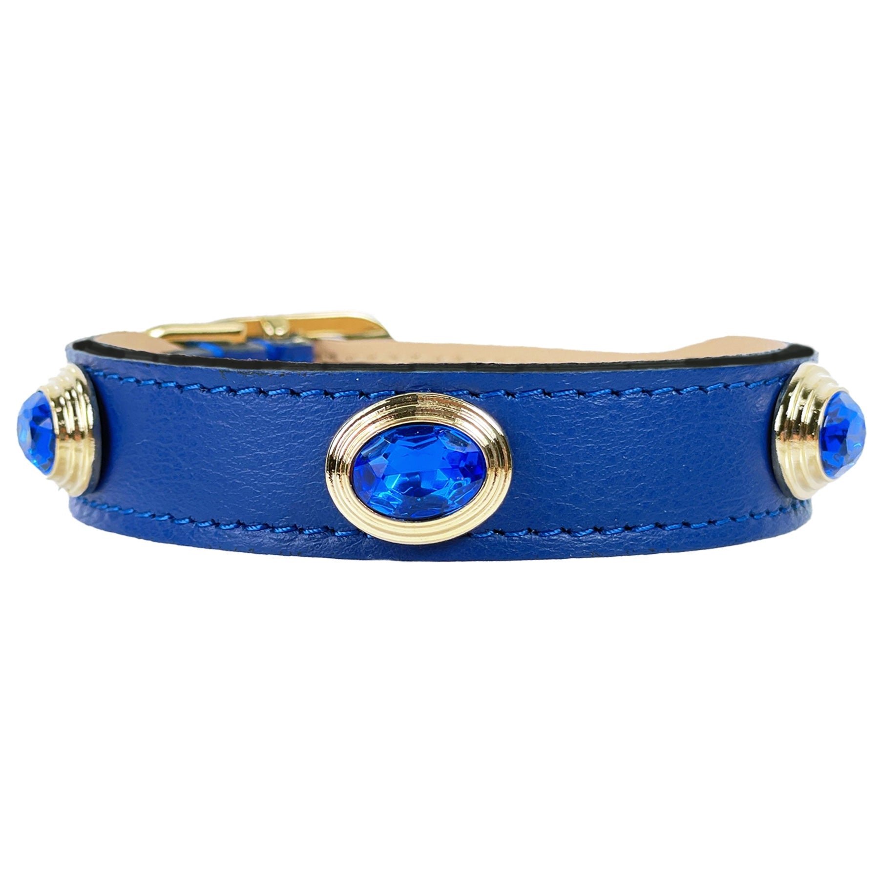 Royal Dog Collar in Cobalt Blue & Gold – Hartman & Rose